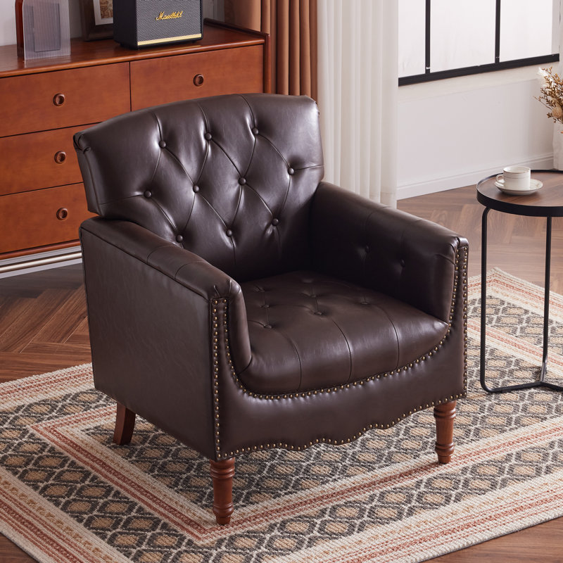 Lark Manor™ Catiria 30" W Faux Leather Armchair & Reviews | Wayfair