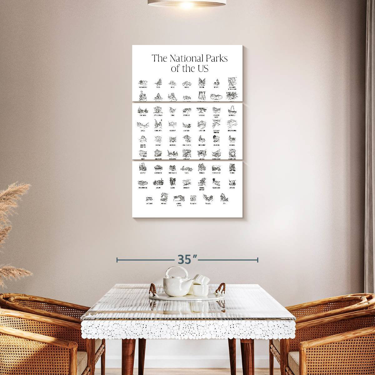 Millwood Pines Alvord US National Parks Chart | Wayfair