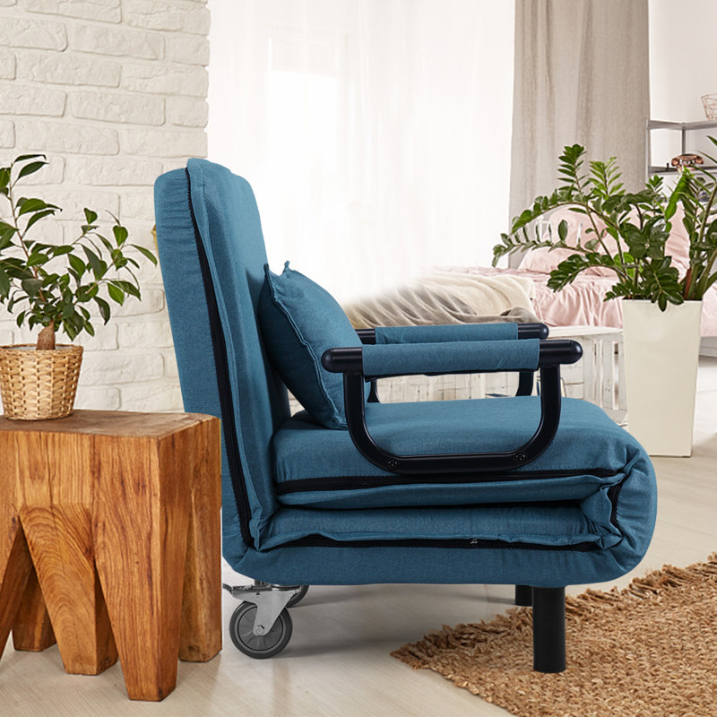 Inbox Zero Twin 30.3'' Upholstered Tight Back Futon Chair & Reviews ...