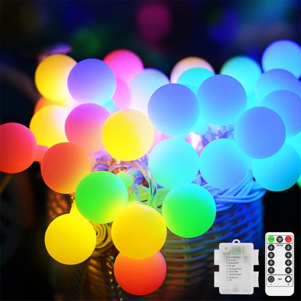 The Seasonal Aisle Amarelis 1000cm LED Battery Powered 100 - Bulb Fairy ...