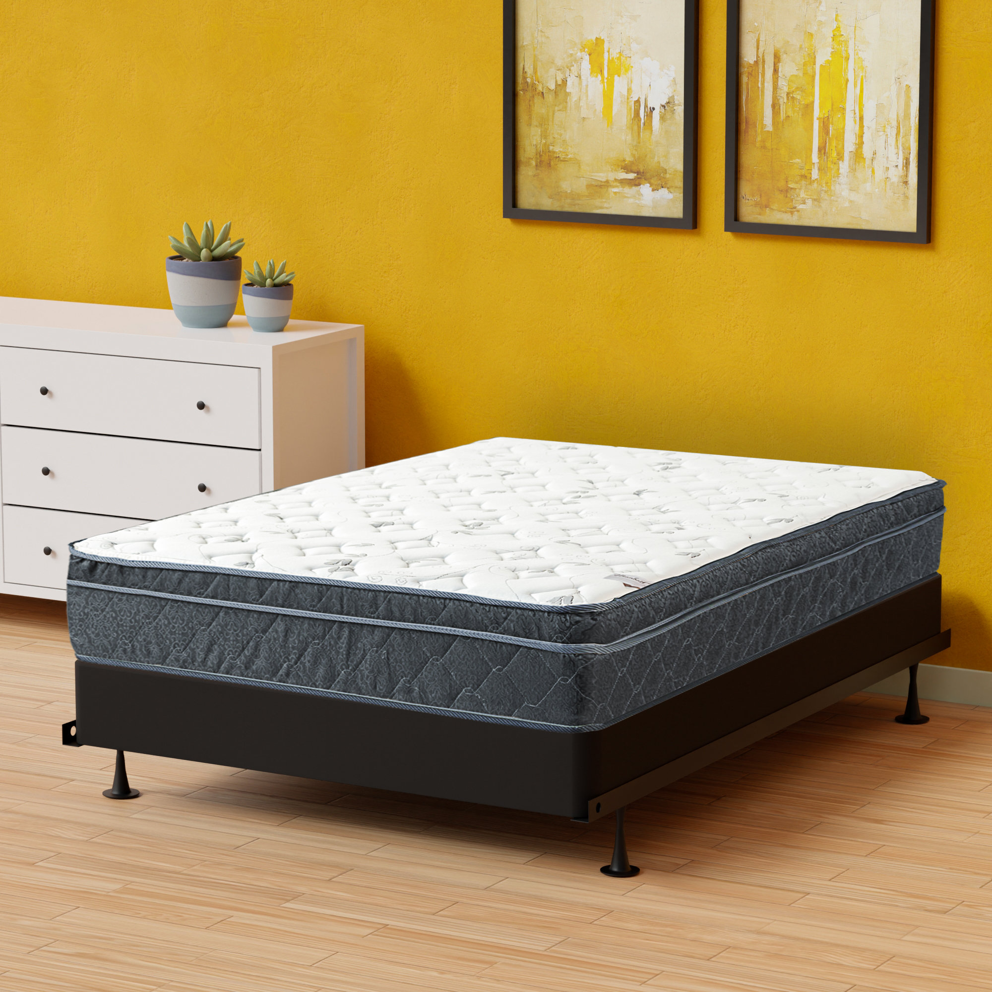 Alwyn Home Caballo Medium Firm EuroTop Individually Wrapped Pocket ...