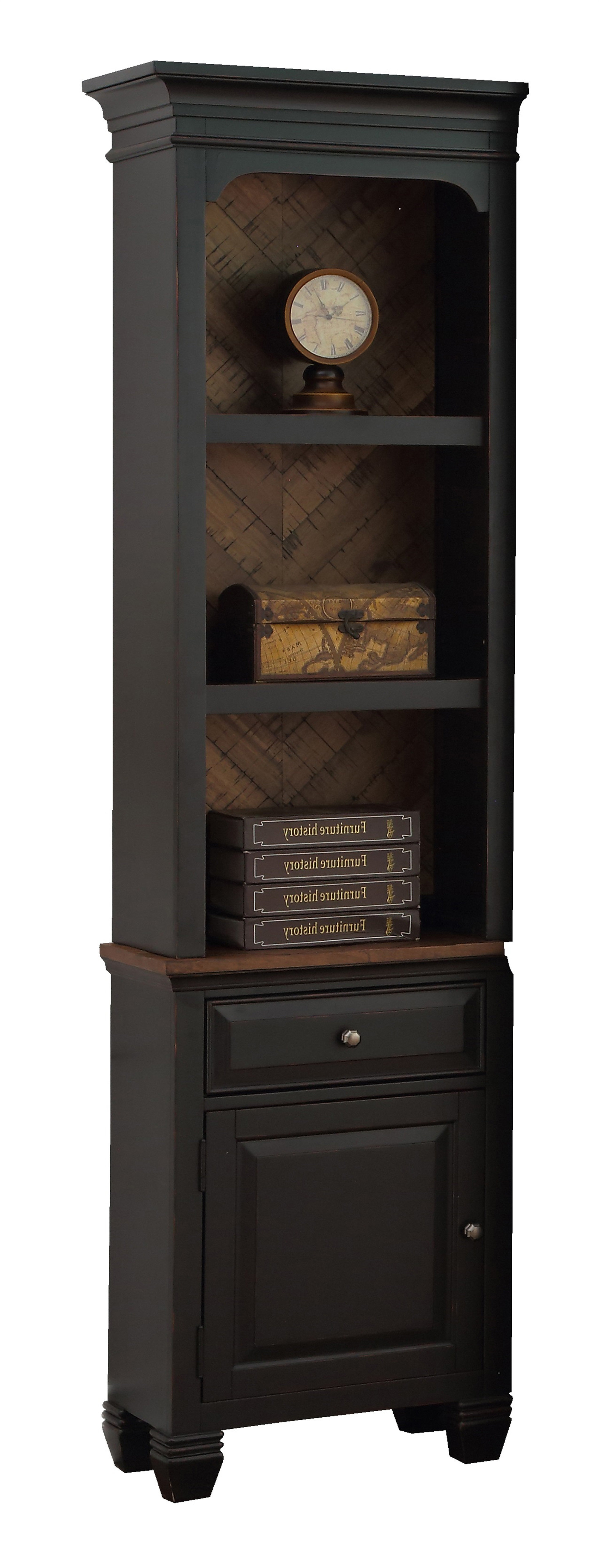 Darby Home Co Left Pier Cabinet, No Assembly Required, Heirloom Black ...