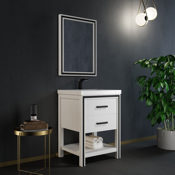 Wrought Studio™ Radegunda 25" Single Bathroom Vanity Set | Wayfair