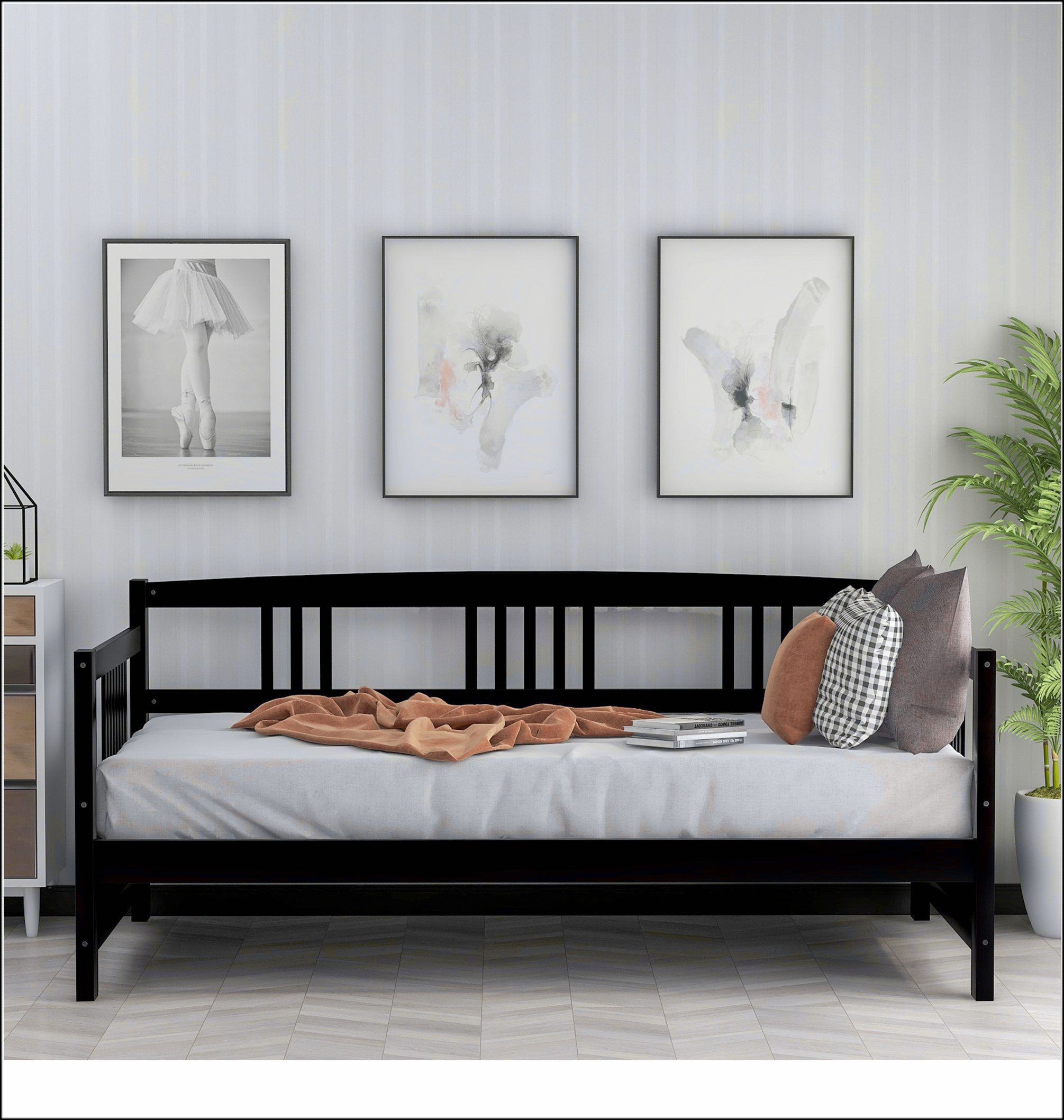Winston Porter Modern Solid Wood Daybed, Multifunctional Design | Wayfair