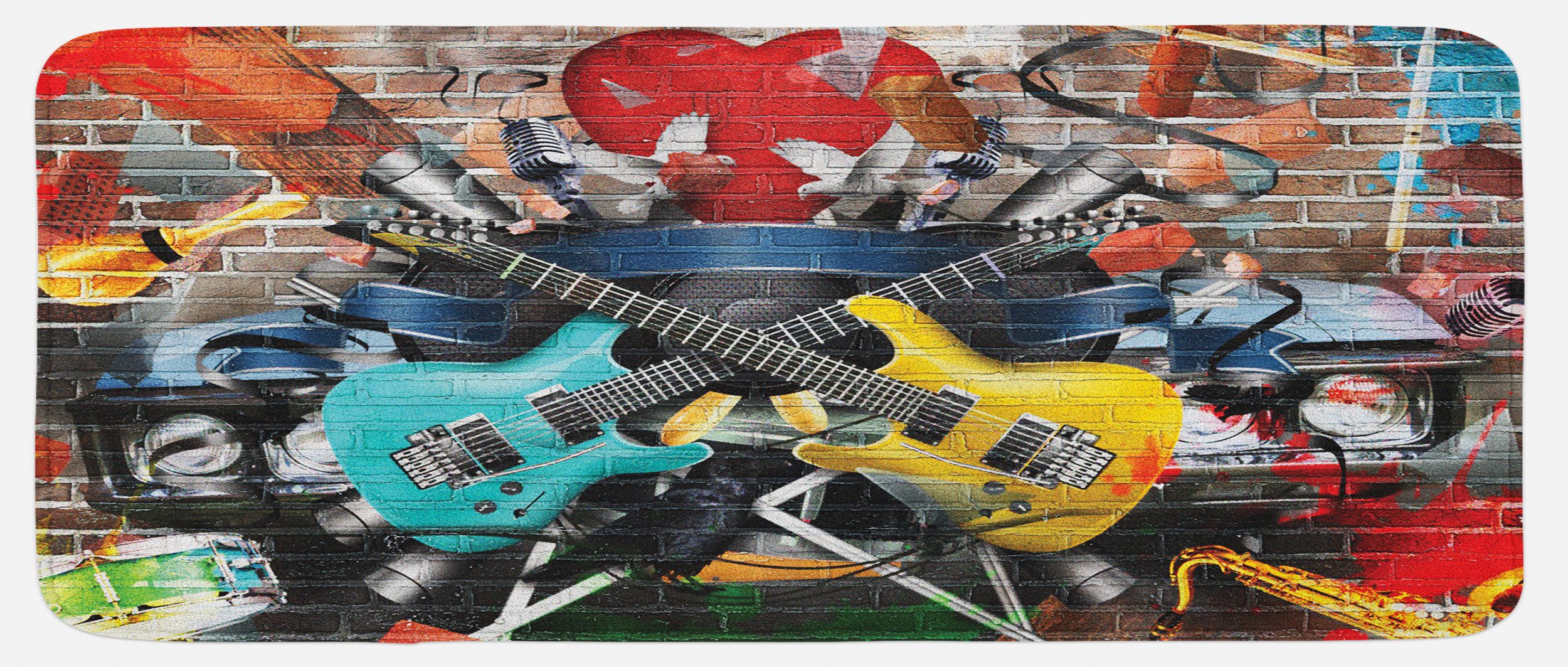 East Urban Home Music Kitchen Mat | Wayfair