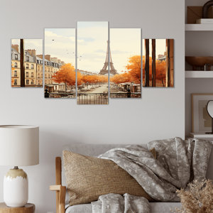 Lark Manor™ Rustic Eiffel Tower Paris Window View III - Paris ...