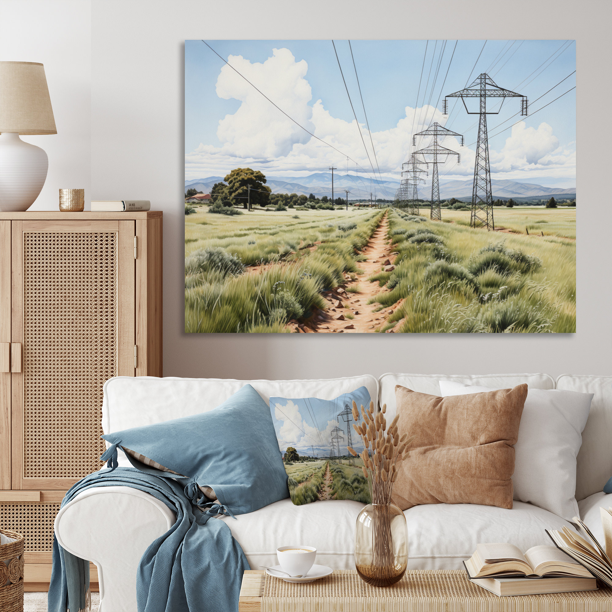 Winston Porter Power Lines Electric Reverie V - Power Lines Wall Decor ...