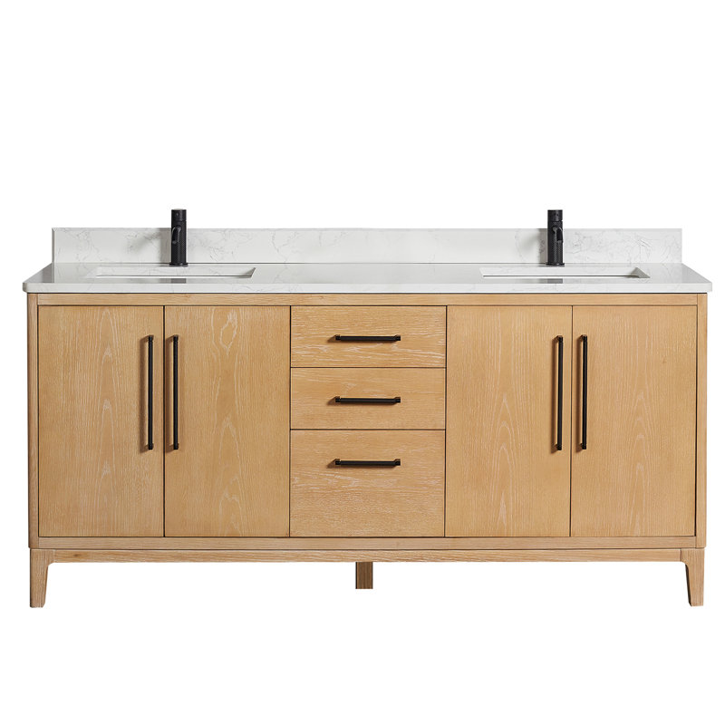 Birch Lane™ Langosta 72 Free Standing Double Bathroom Vanity with Top ...