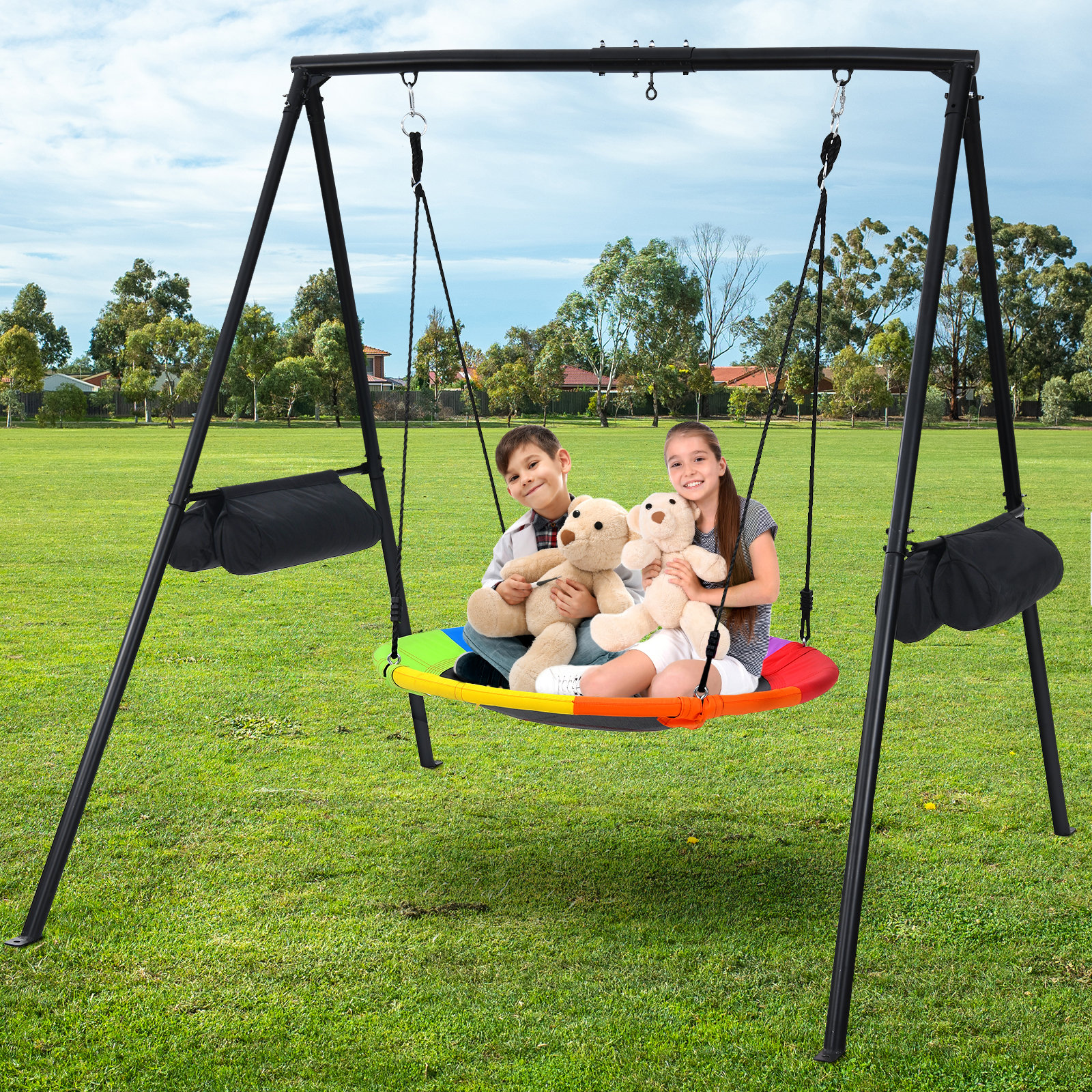Klo Kick Heavy Duty A-Frame Swing Set & Reviews - Wayfair Canada