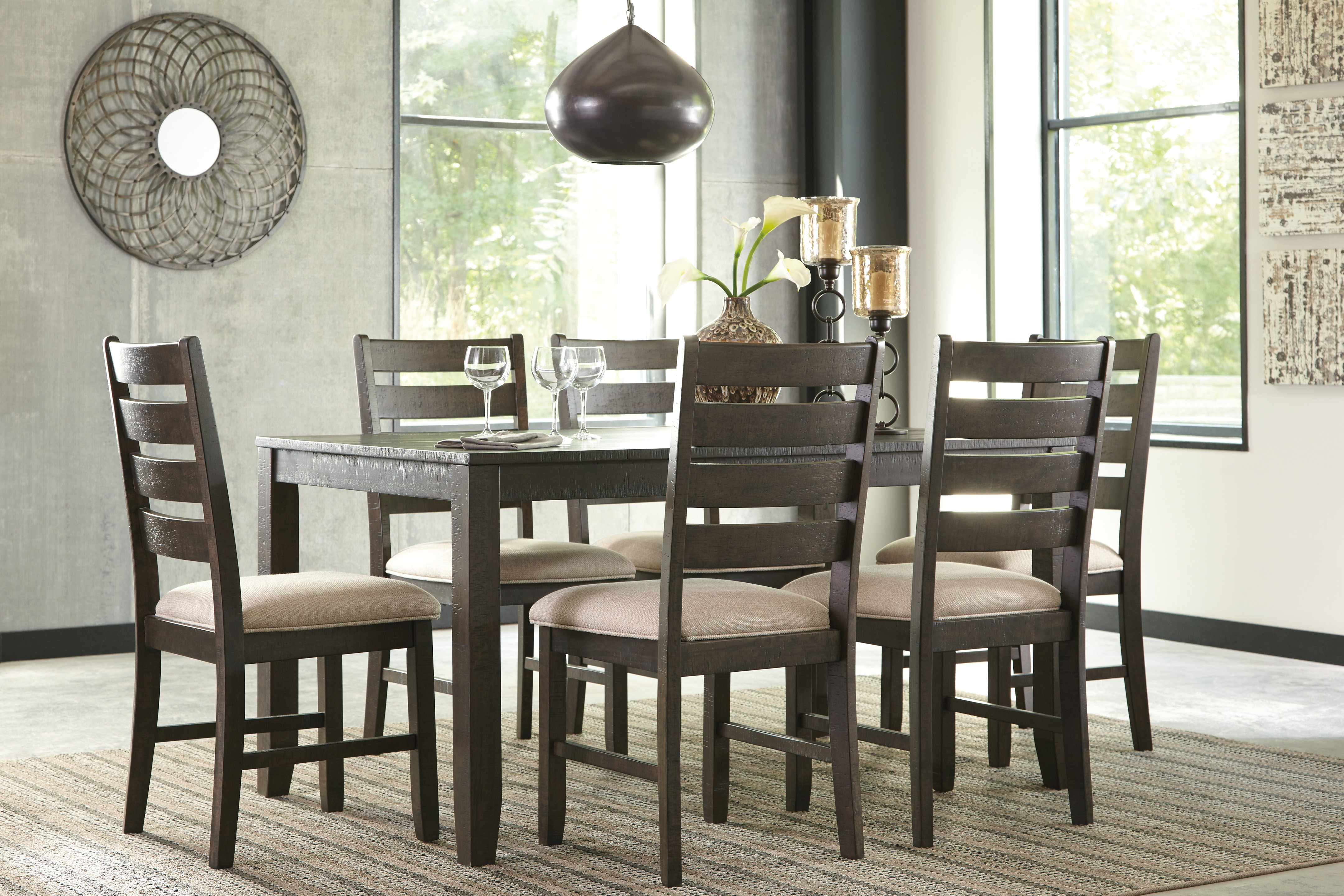 Rosalind Wheeler Rokane Dining Table and Chairs (Set of 7) - Wayfair Canada