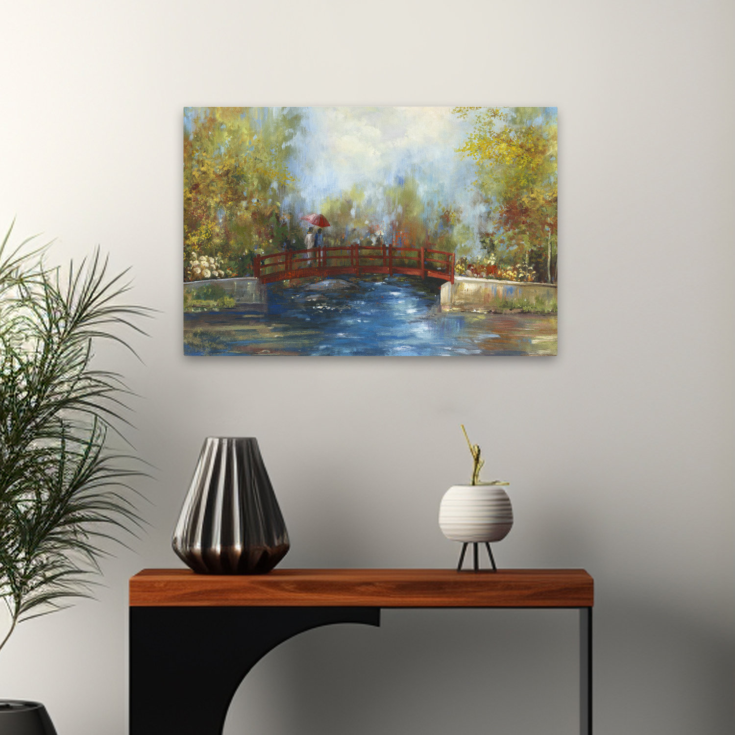 Winston Porter Bridge Over The Water - Print On Demand - Landscape Oil ...