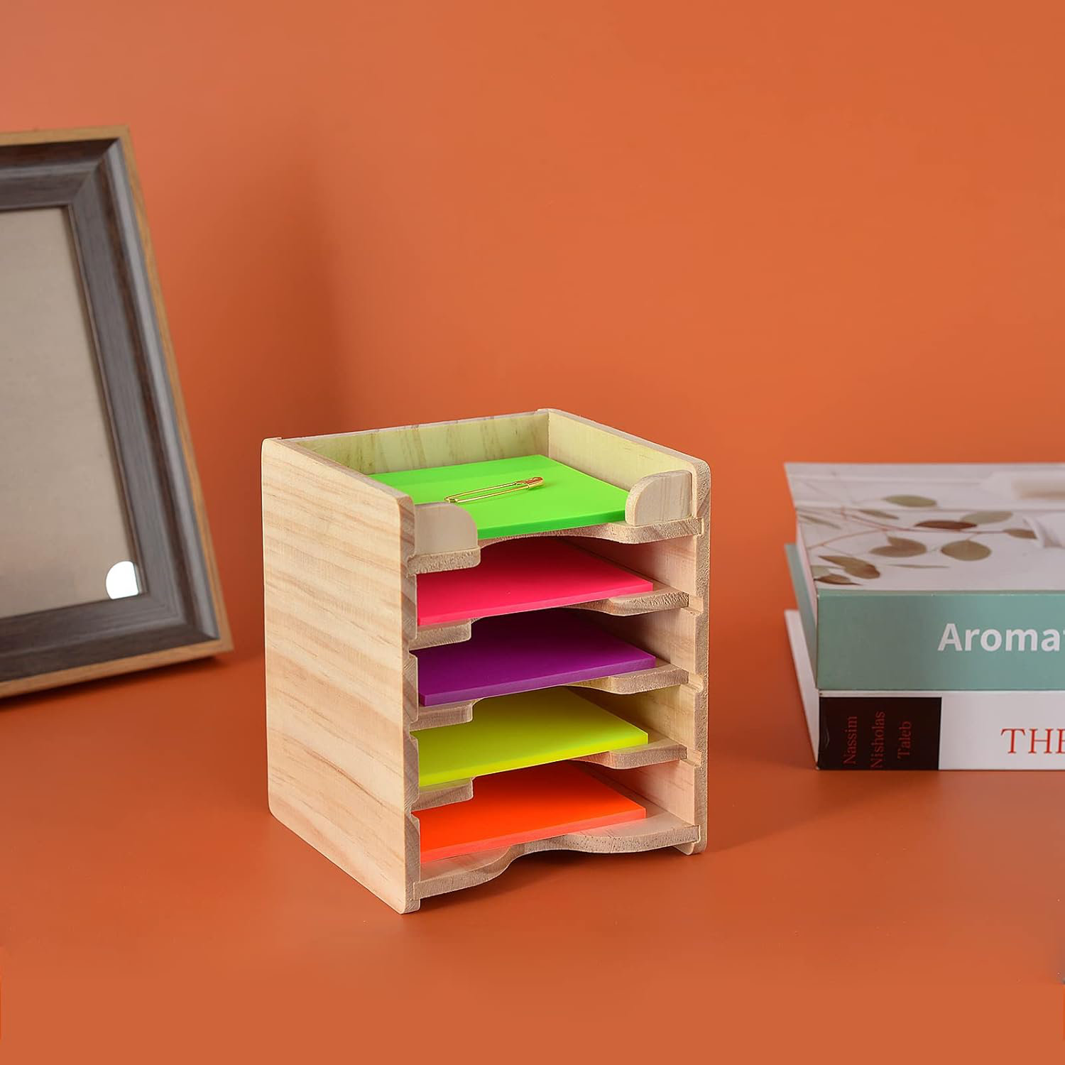 Red Barrel Studio® Wood Sticky Notes Holder | Wayfair