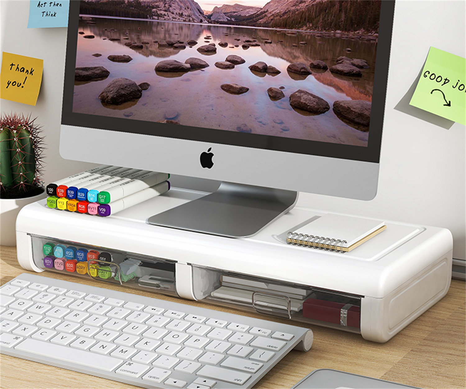 Inbox Zero Meliana Plastic Monitor Stand | Wayfair