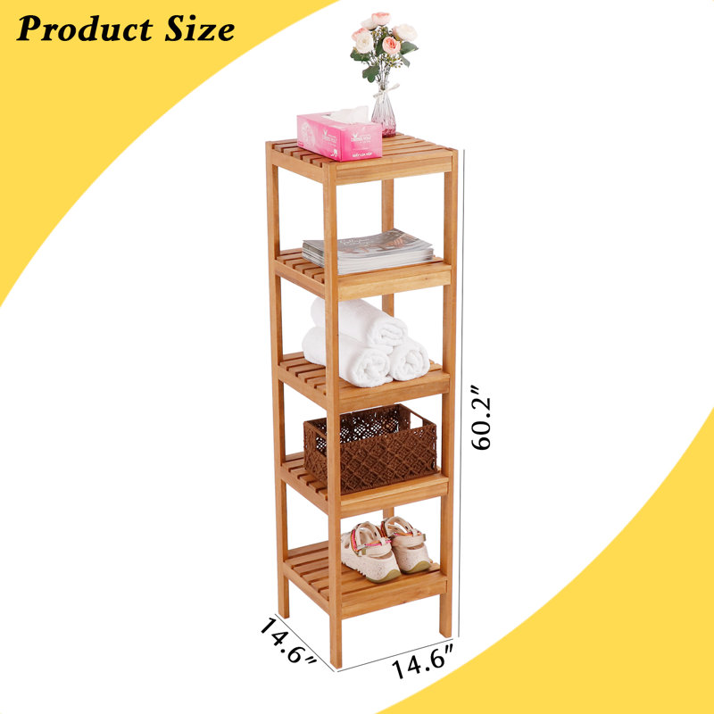 Lark Manor™ 5-Tier Acacia Wood Conner Rack & Reviews | Wayfair