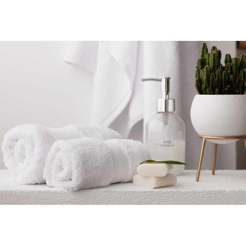 Ebern Designs Wash Cloth - White - Set of 2 - Wayfair Canada