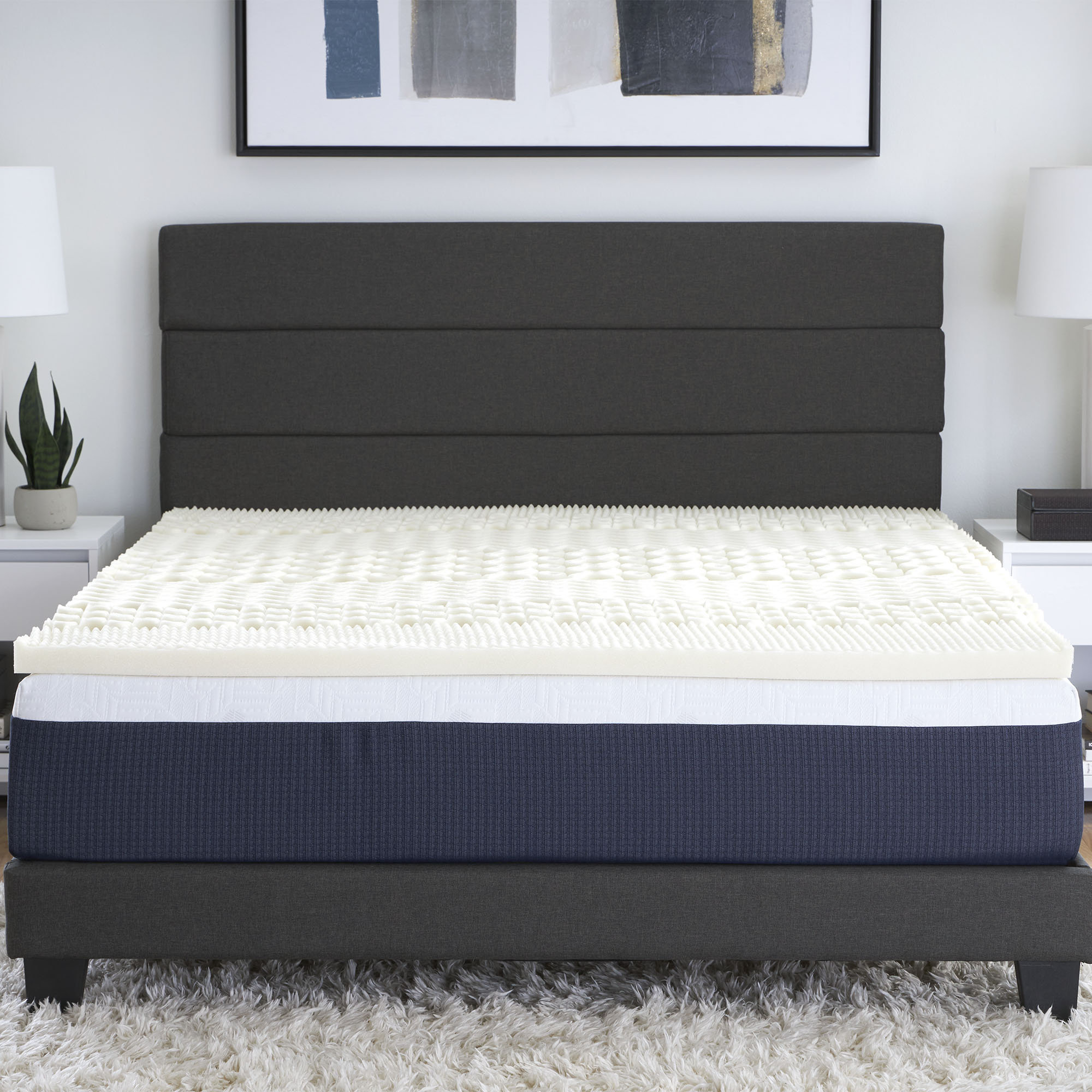 Comfort Tech 1.5” 7-Zone Mattress Topper Featuring Isotonic+ Memory ...