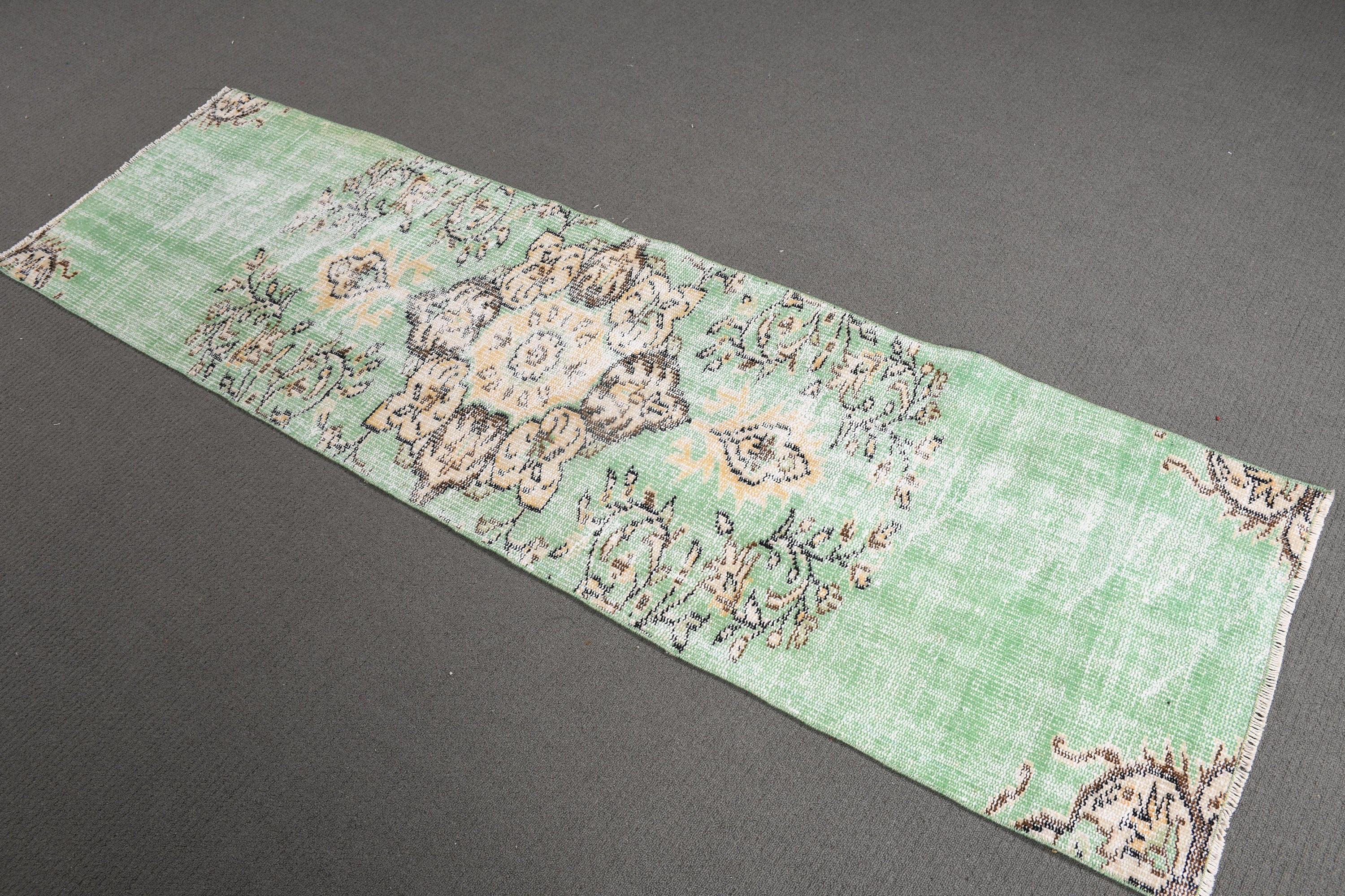 Canora Grey Antique Green Oushak Turkish Wool Rug with Oriental ...