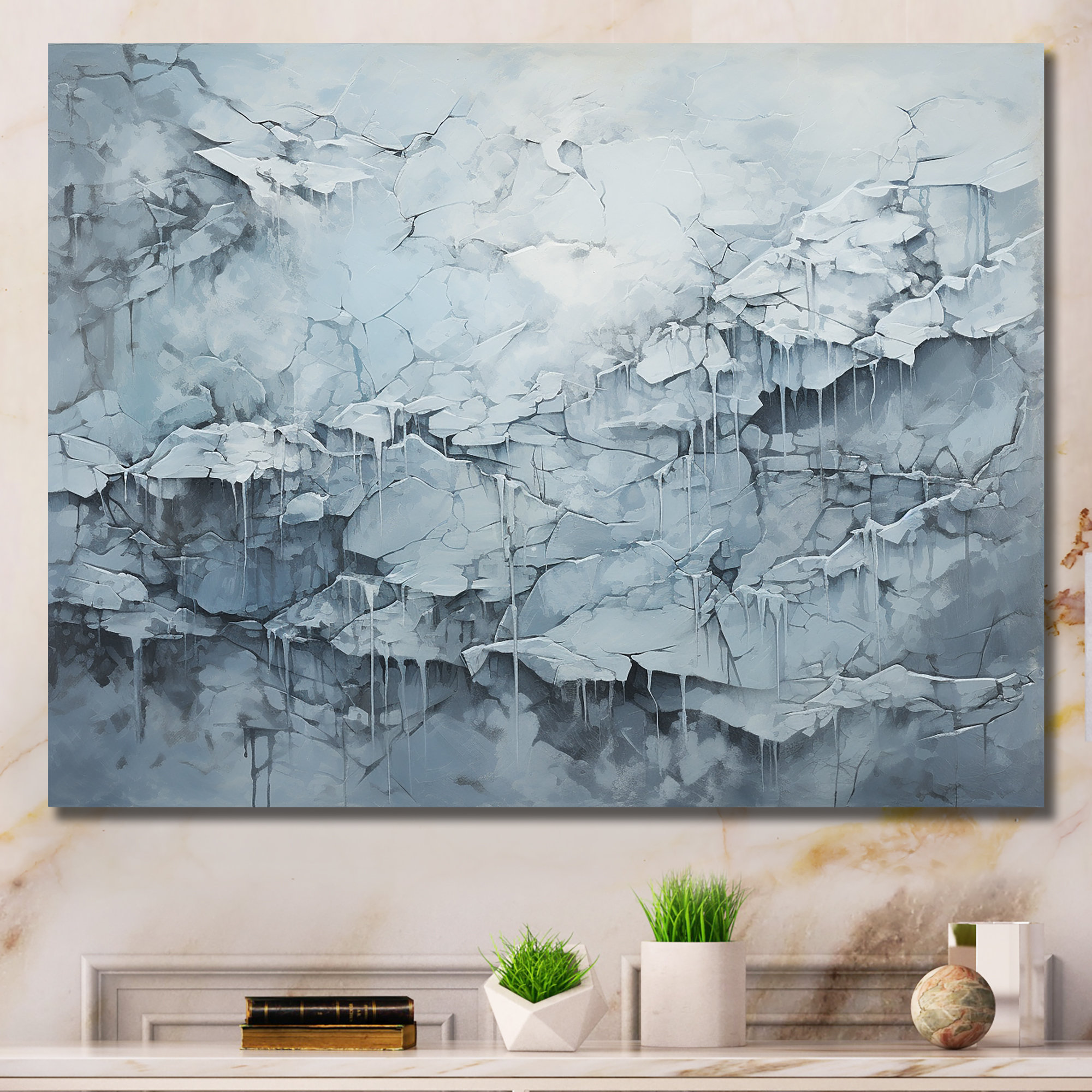 Design Art Ice Age World Map - World Map Wall Art Living Room - Wayfair ...