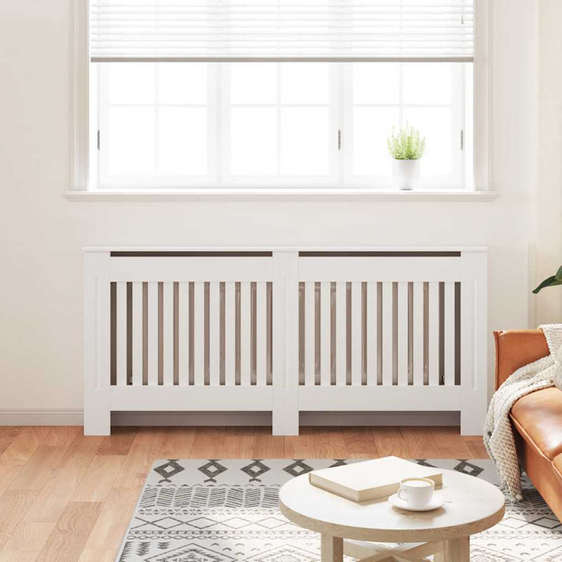 East Urban Home Veronica vidaXL Radiator Cover, Slatted Design Heater ...