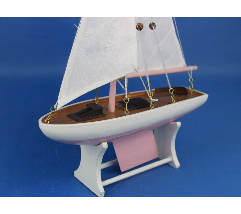 Handcrafted Nautical Decor Wooden It Floats Floating Model Sailboat ...