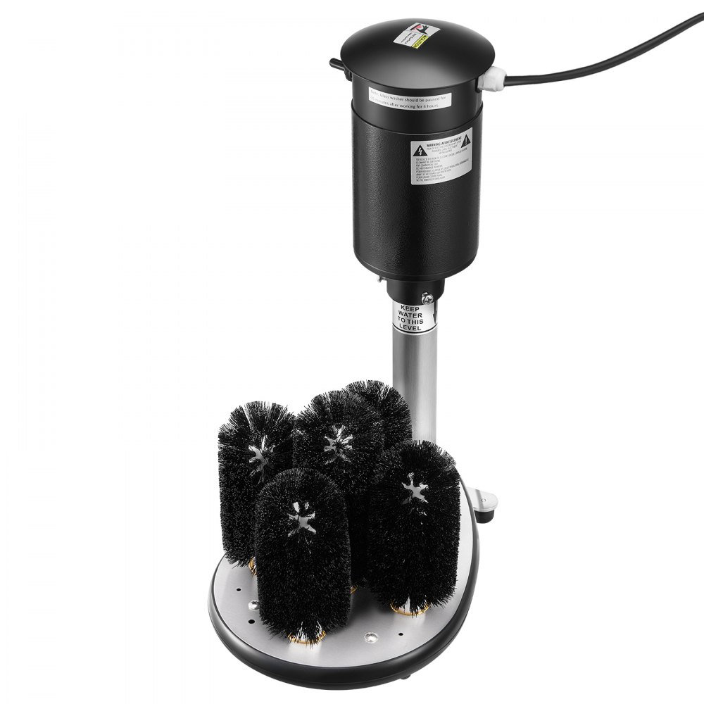 Orren Ellis Electric Glass Washer 5-Brush Bar Glass Cleaner 1200 Cups/H ...