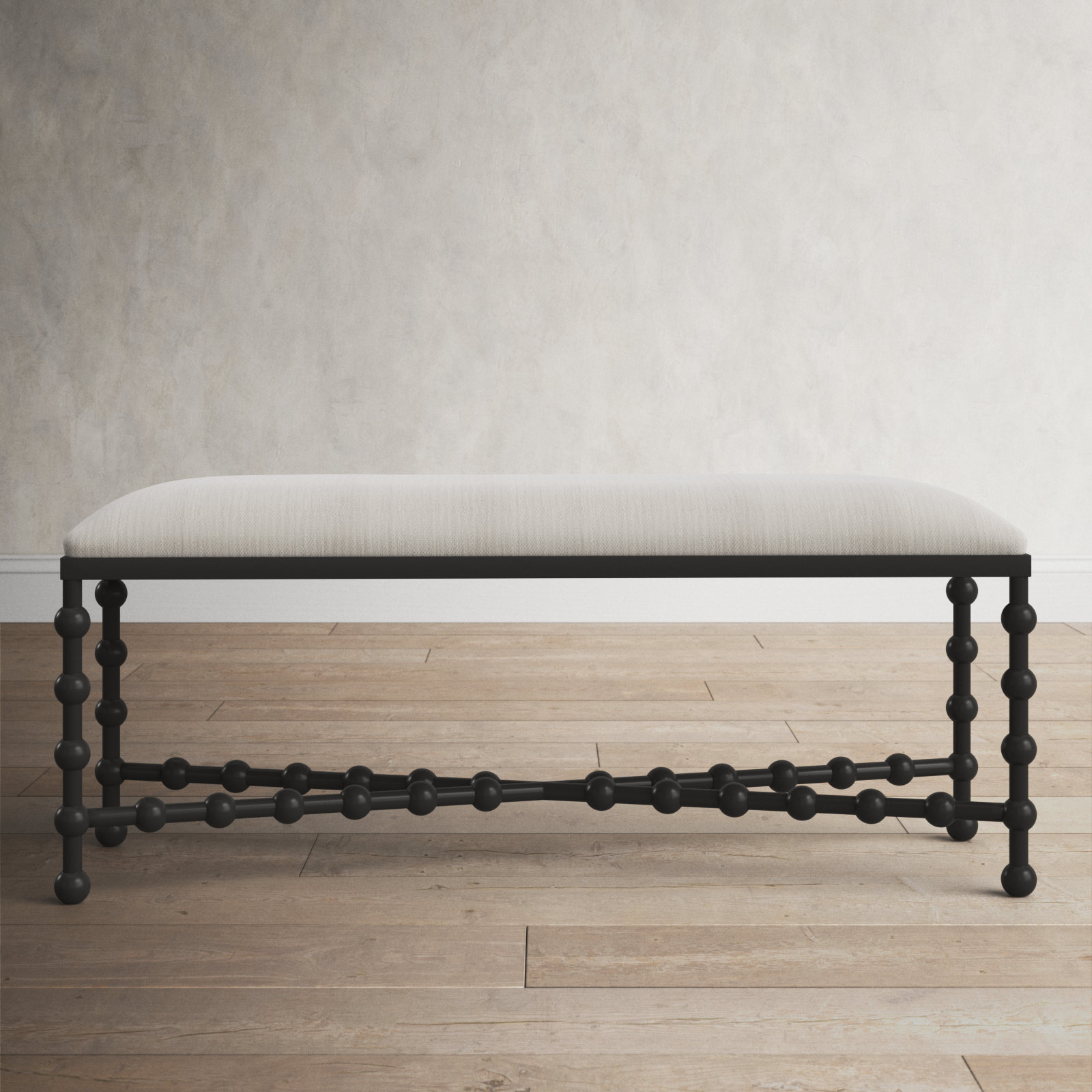 Birch Lane™ Capri 100% Polyester Upholstered Bench & Reviews | Wayfair