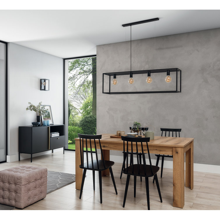 Borough Wharf Ajayah 4 - Light Steel Pendant | Wayfair.co.uk