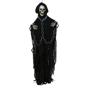 Fleur De Lis Living Halloween Skeleton with Chains Creepy Creature ...