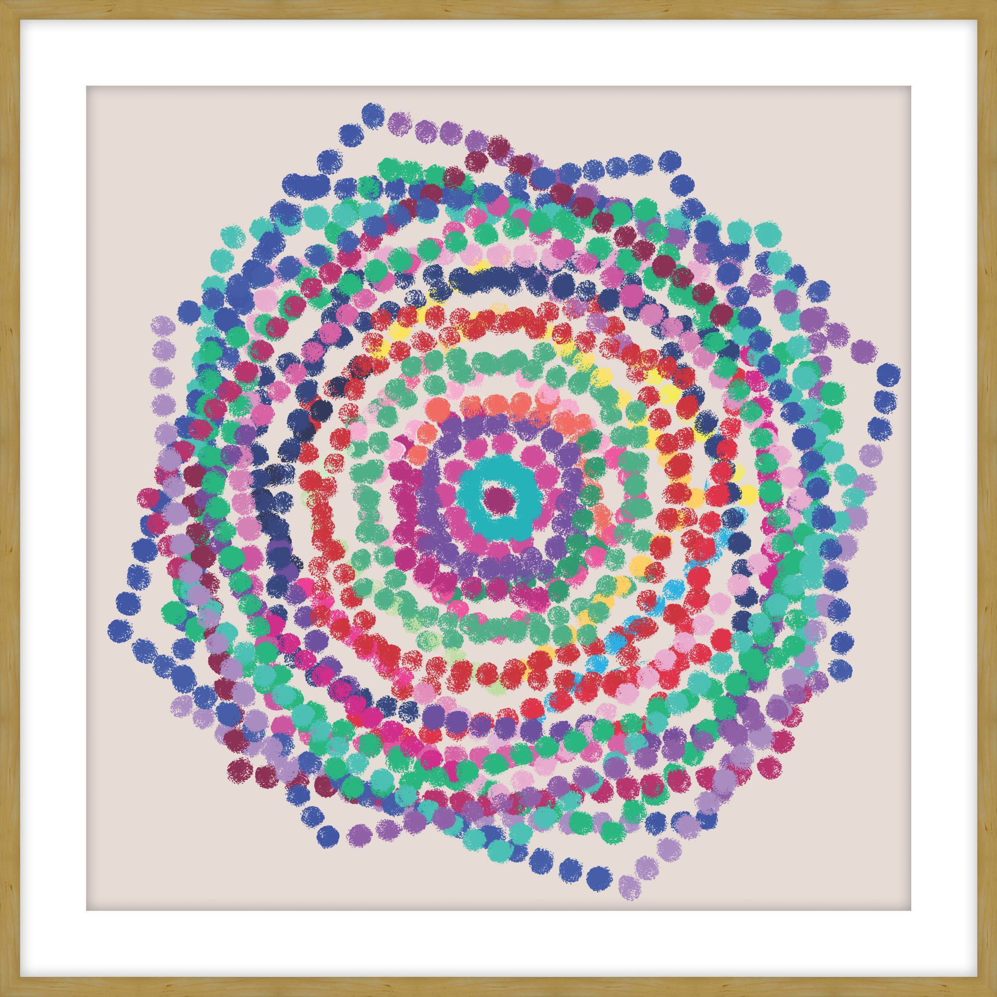 Art House Studios Multicolor Dot 2 Framed Art Print | Perigold