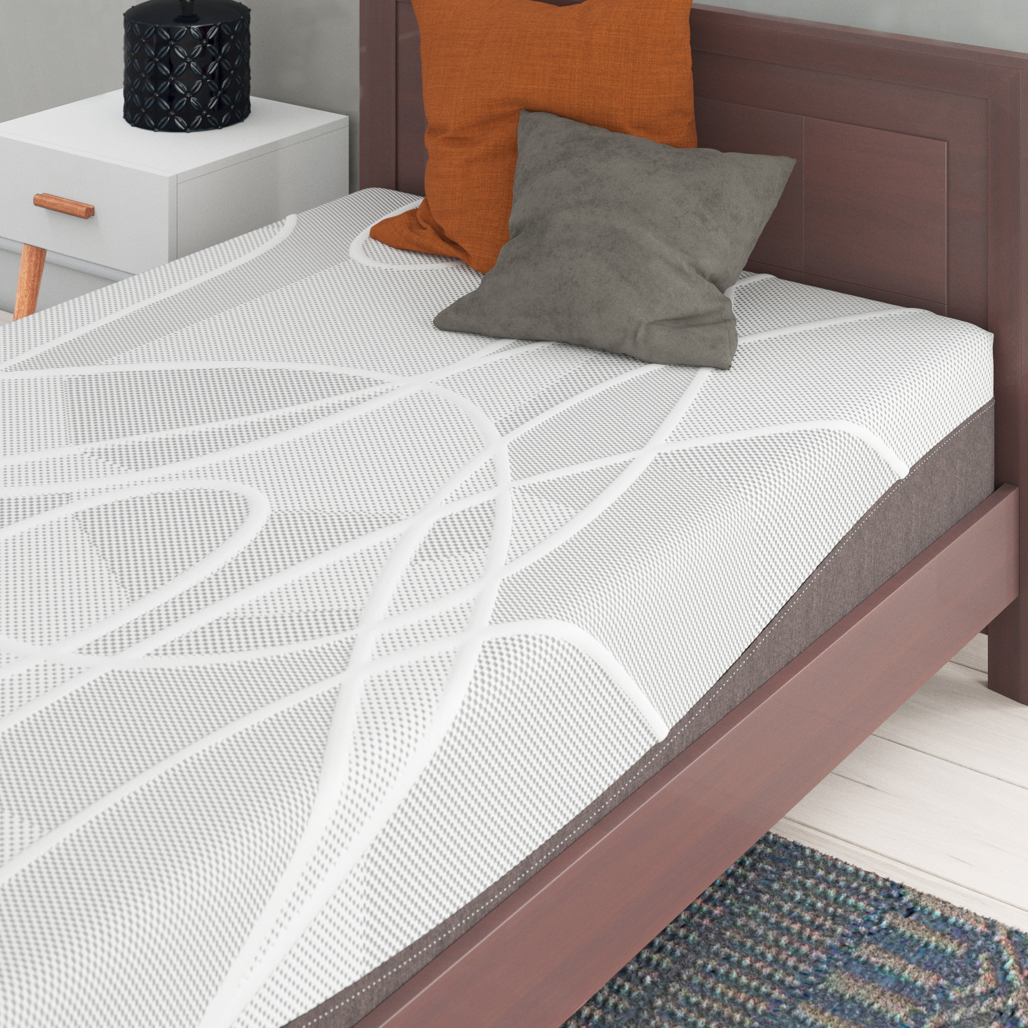 Slumber Solutions Renew 14'' Firm Gel Memory Foam Mattress Set ...