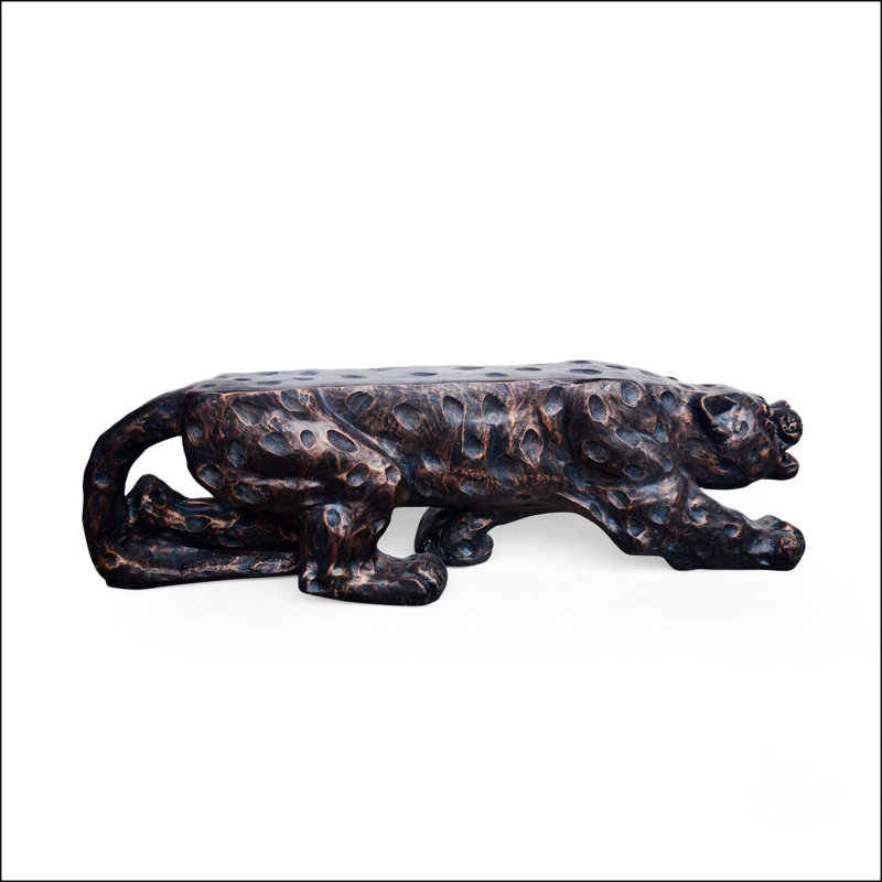 Bungalow Rose LEOPARD LIGHTWEIGHT CONCRETE BENCH | Wayfair