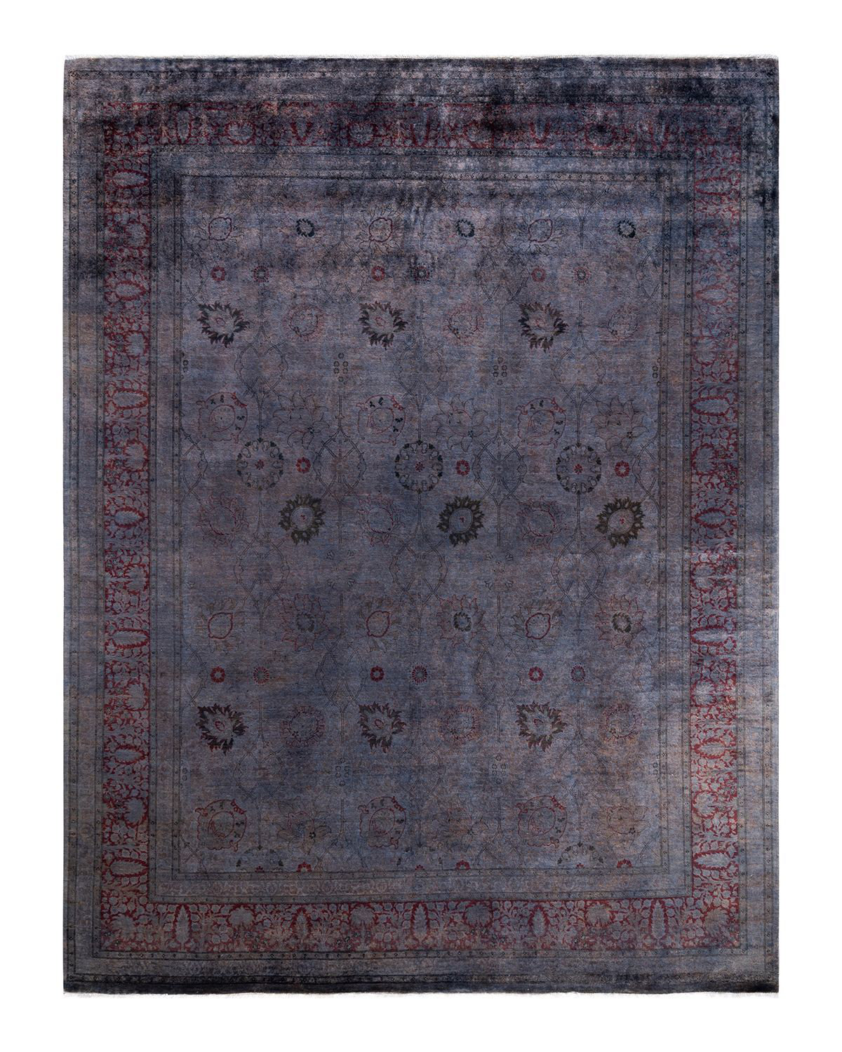 Solo Rugs Overyed One-of-a-Kind 8'1" x 10'1" New Age Area Rug in Gray ...