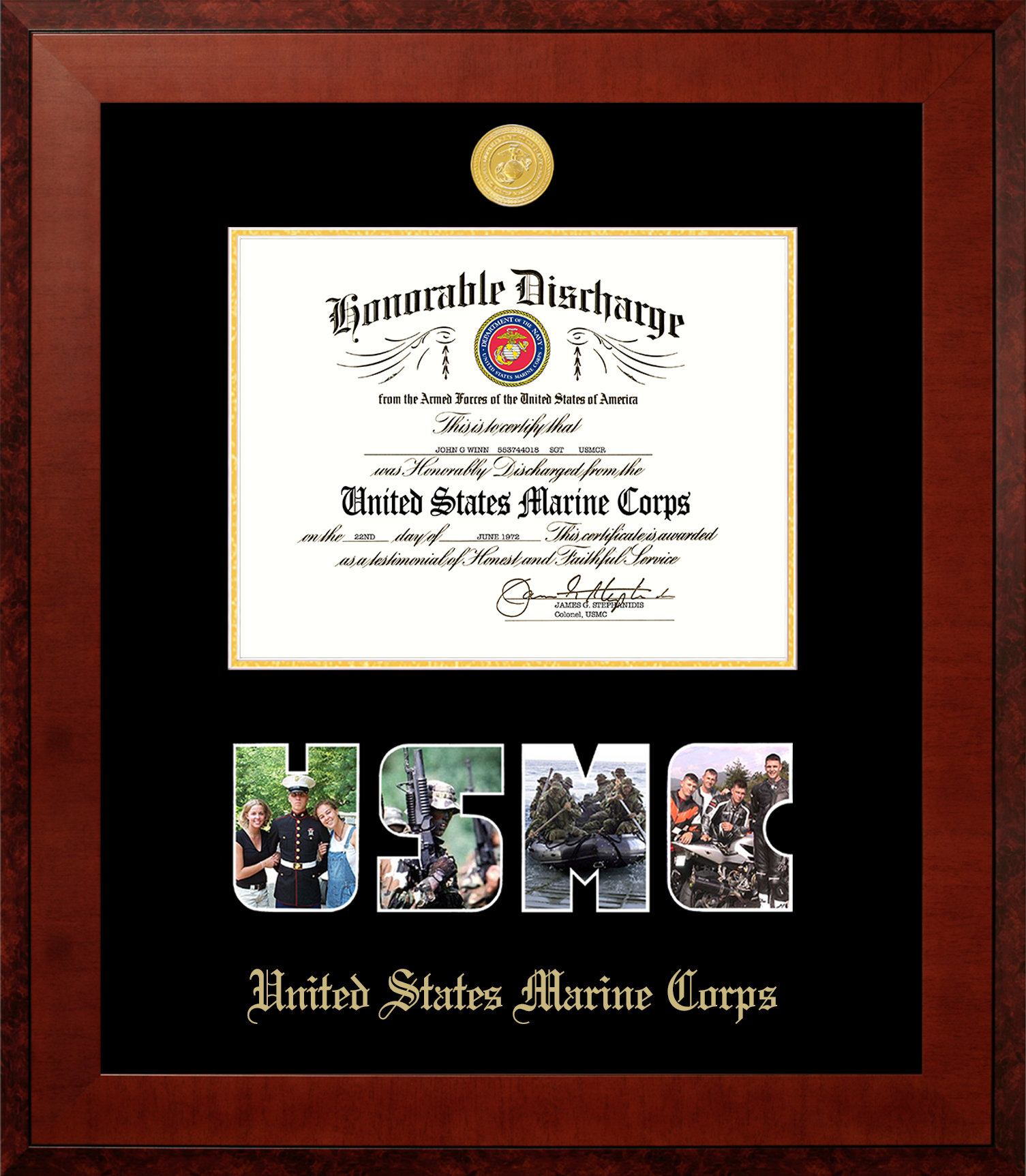 Patriot Frames Marine Discharge Honor Picture Frame | Wayfair