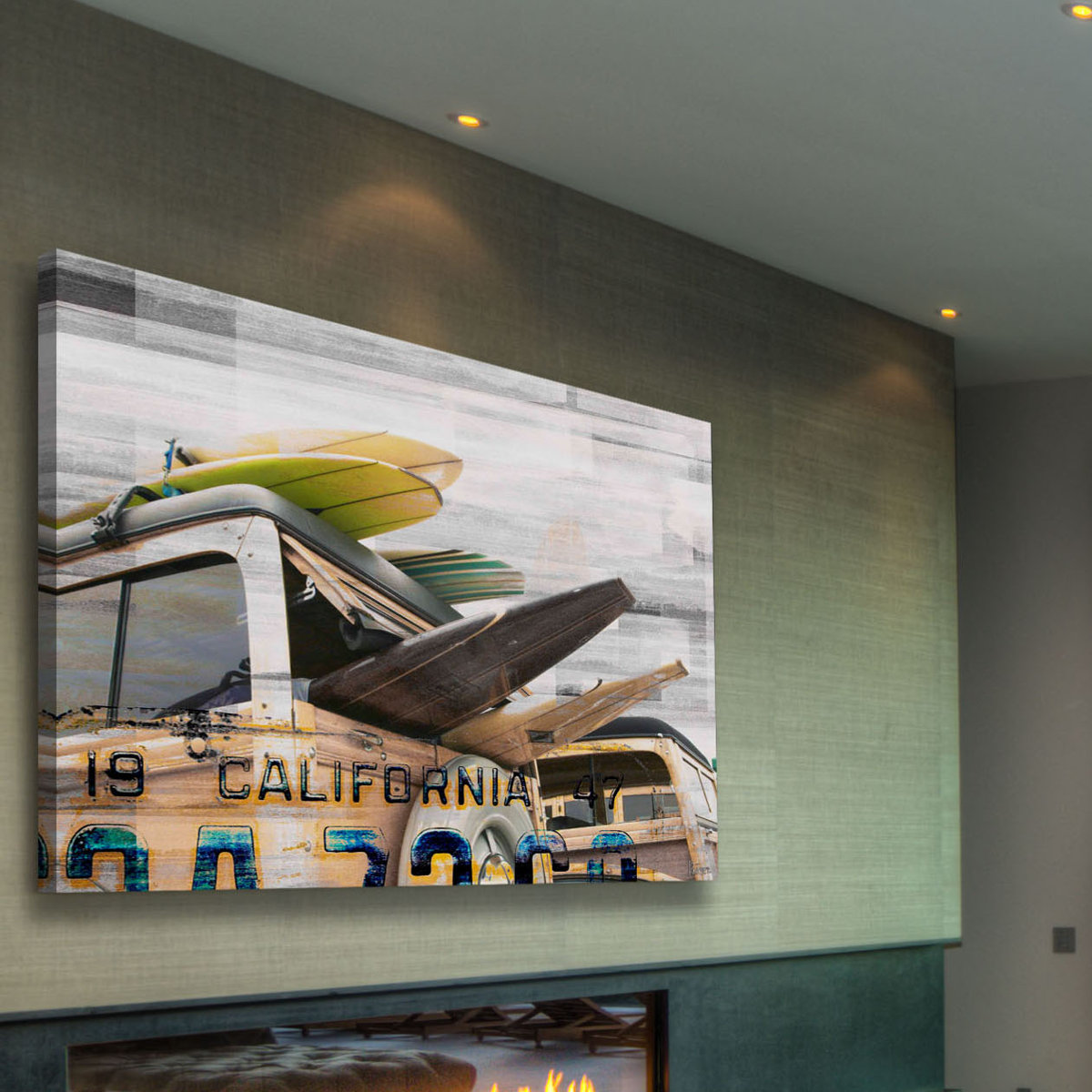 Parvez Taj 'Cali Day' by Parvez Taj Painting Print on Wrapped Canvas ...