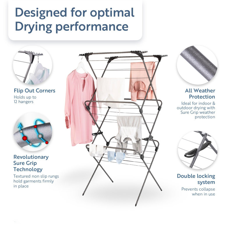 MASMIO Indoor And Outdoor Clothes Drying Rack | Wayfair