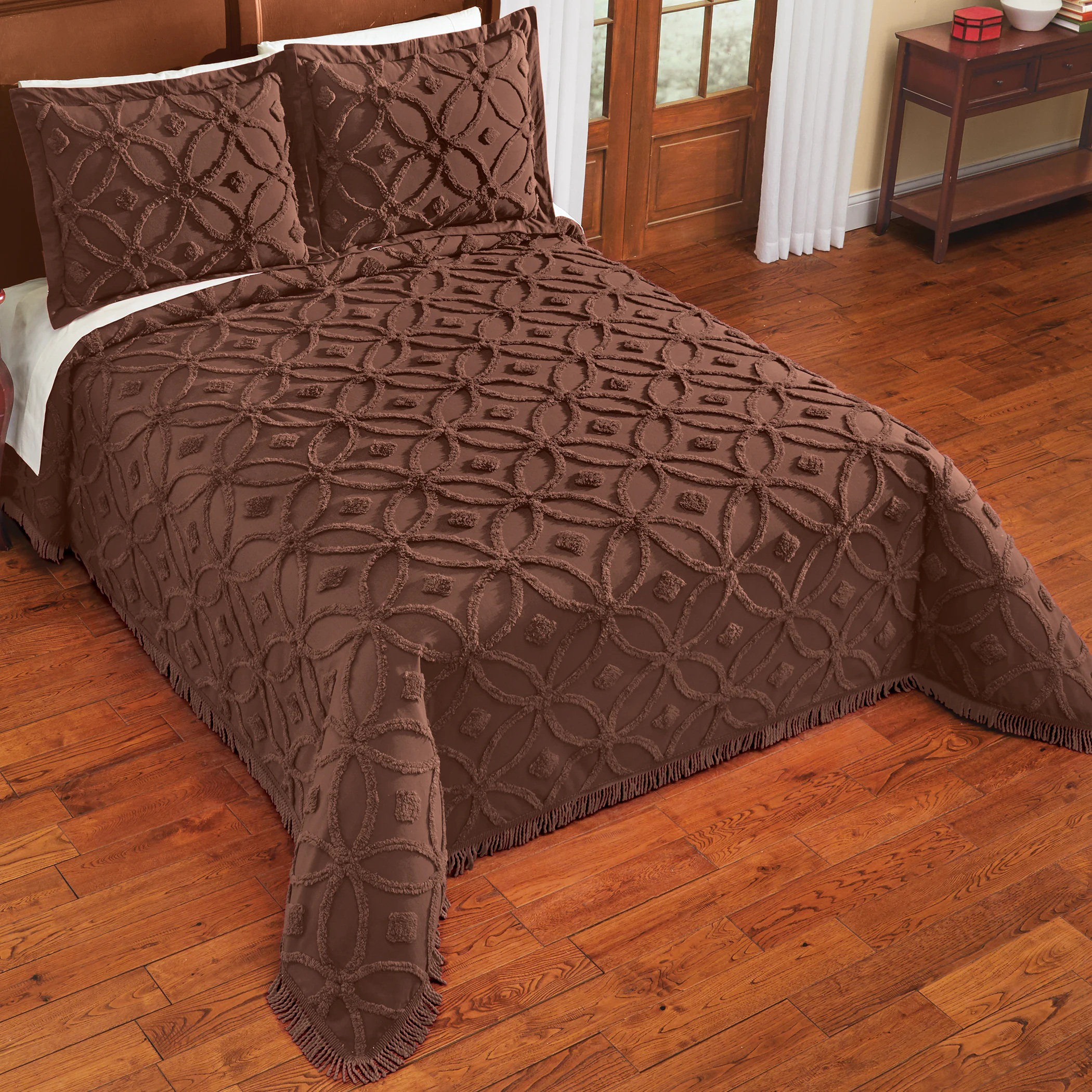 Winston Brands Chocolate Cotton Bedspread | Wayfair