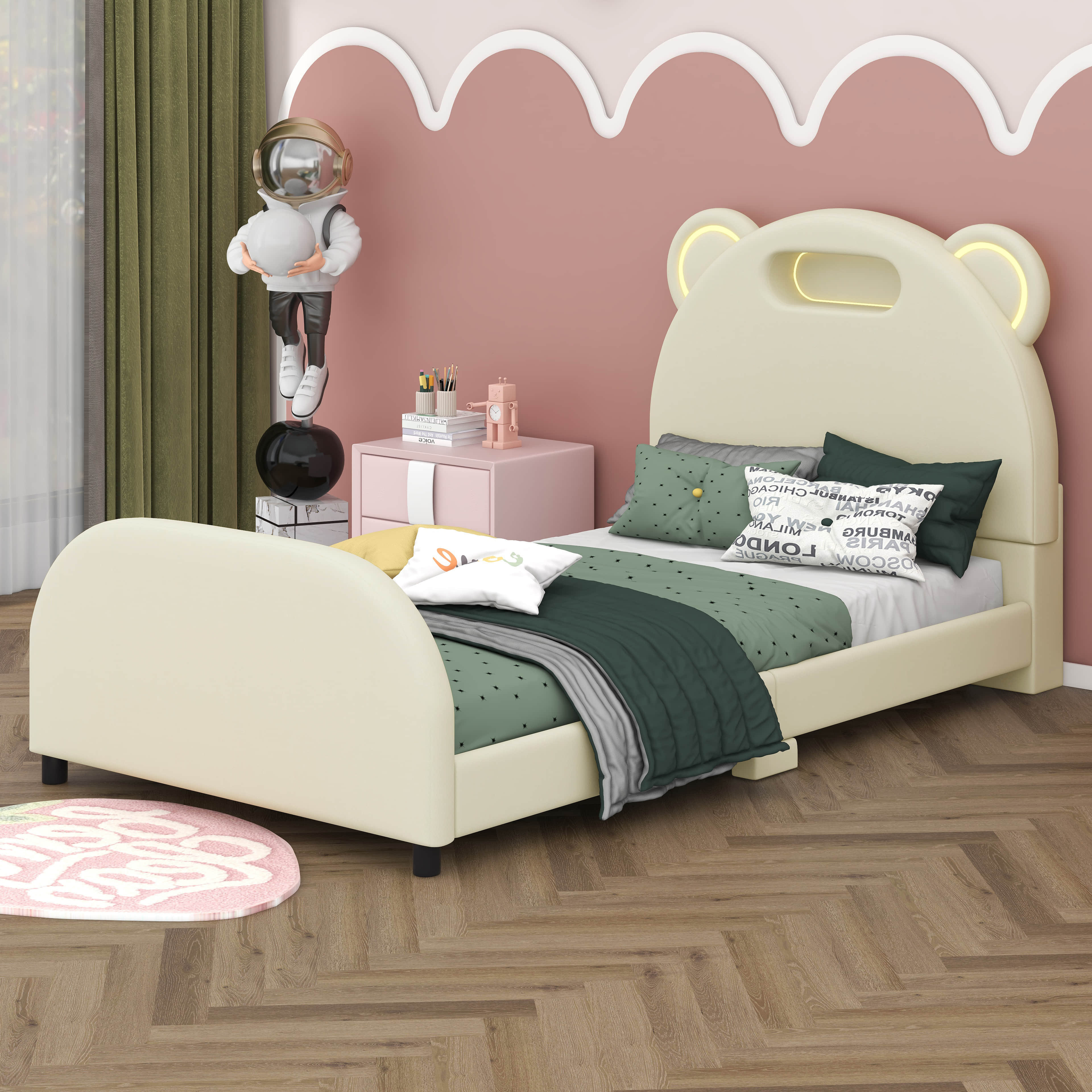 Zoomie Kids Alexsa Upholstered Panel Bed | Wayfair
