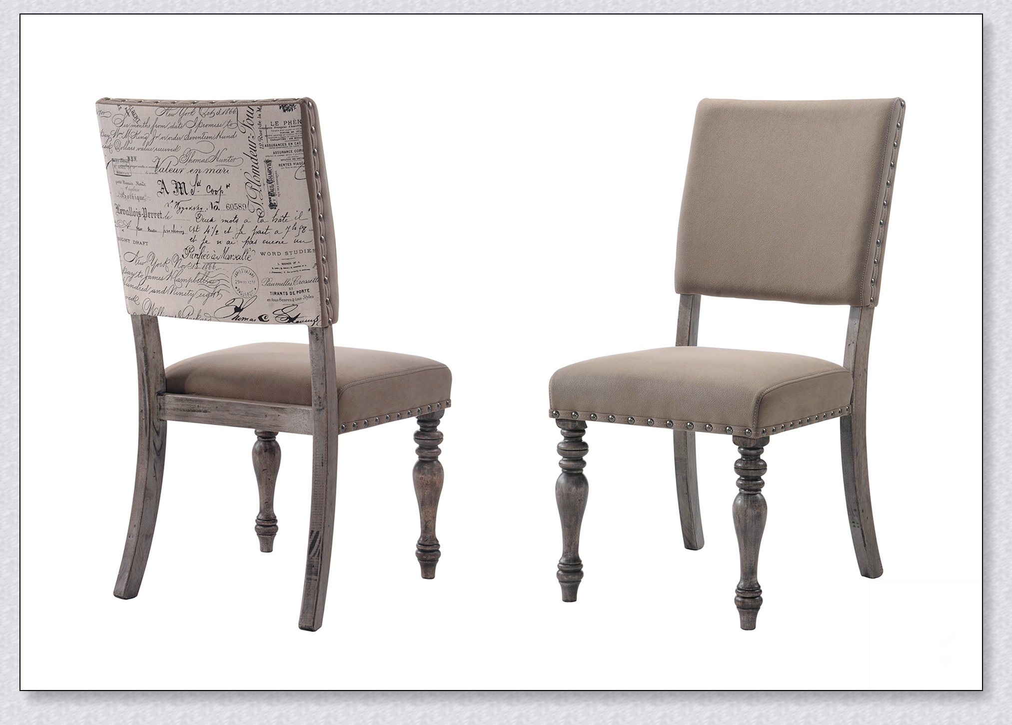 Red Barrel Studio® Birmingham Script Printed Driftwood Finish Dining ...