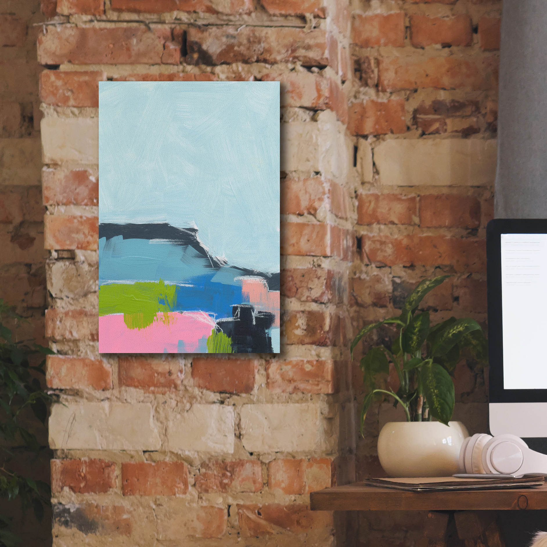 Wrought Studio™ Landscape No. 100' by Jan Weiss Canvas Wall Art | Wayfair