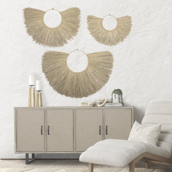 Joss & Main 3 Piece Bayu Fan Wall Décor Set & Reviews | Wayfair