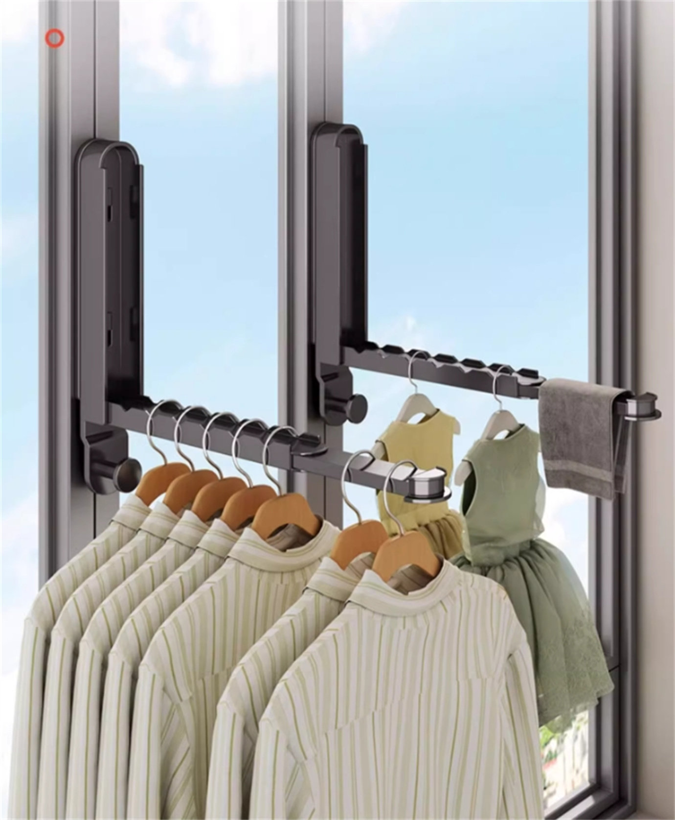 Rebrilliant Invisible Balcony Rack | Wayfair