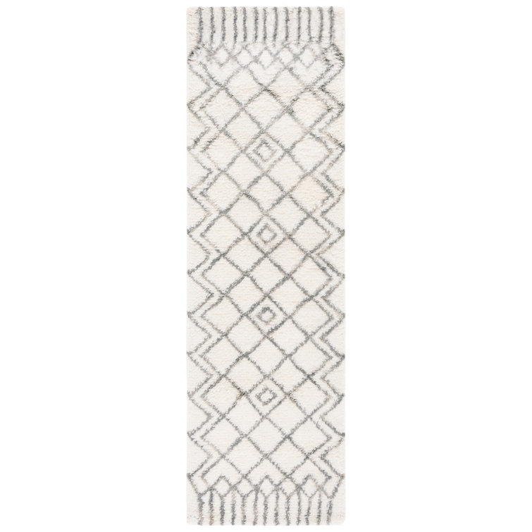 AllModern Reuben Moroccan Handmade Tufted Ivory/Gray Area Rug & Reviews ...