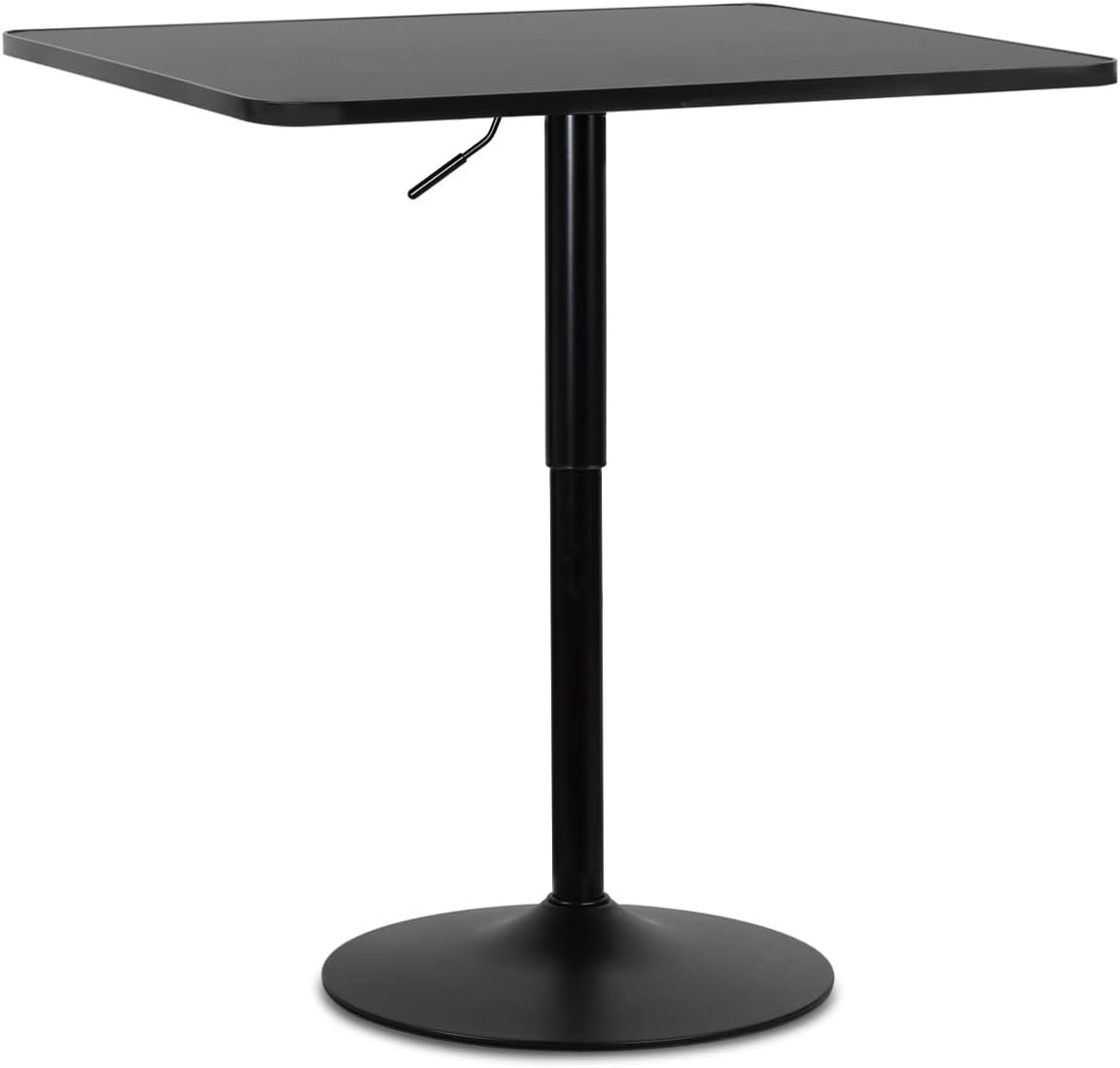 Brayden Studio Bar Table Square Cocktail Table, 31.5 Inch Adjustable ...