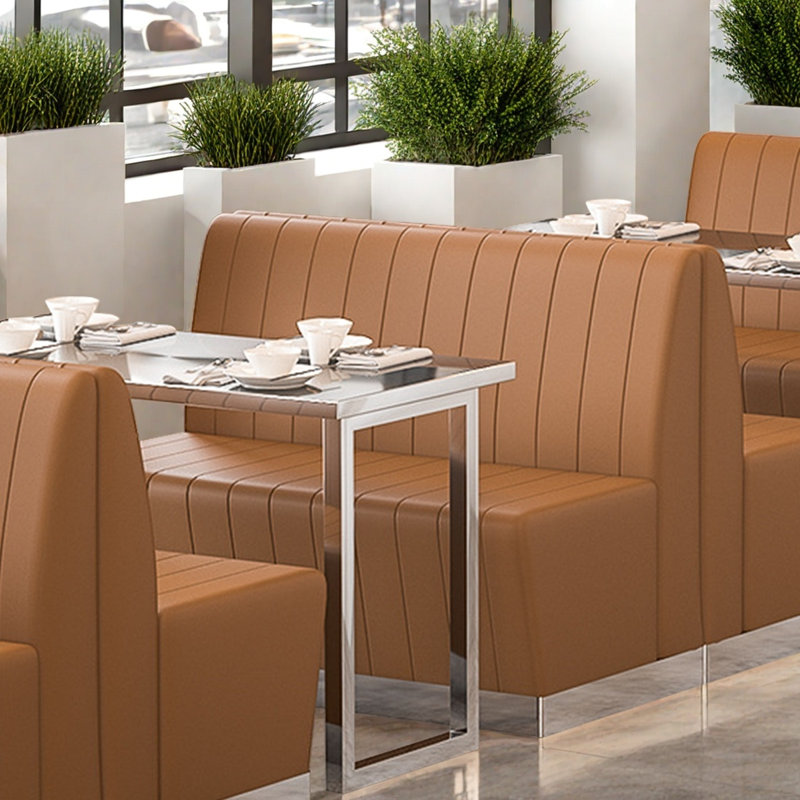 HomeZenLiving Modern Hospitality Booths with Solid Wood Frame | Wayfair