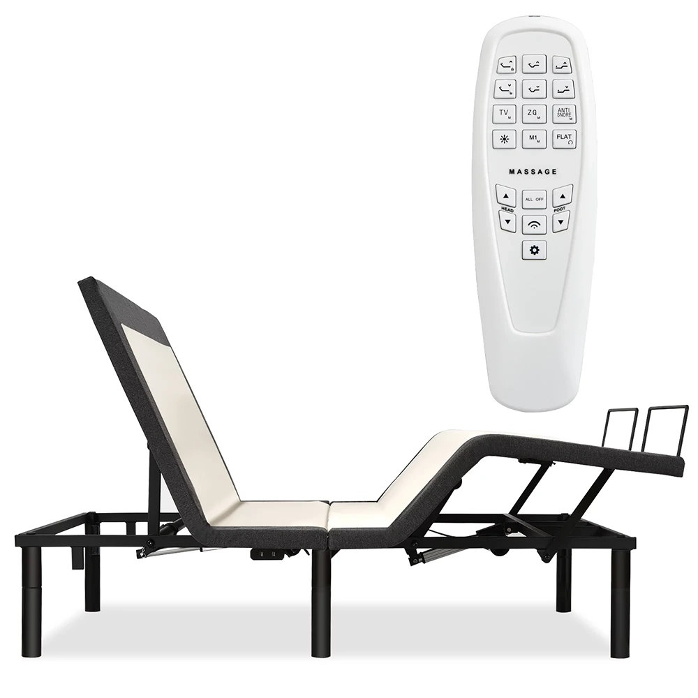 Latitude Run® 37" Massaging Adjustable Bed with Wireless Remote ...