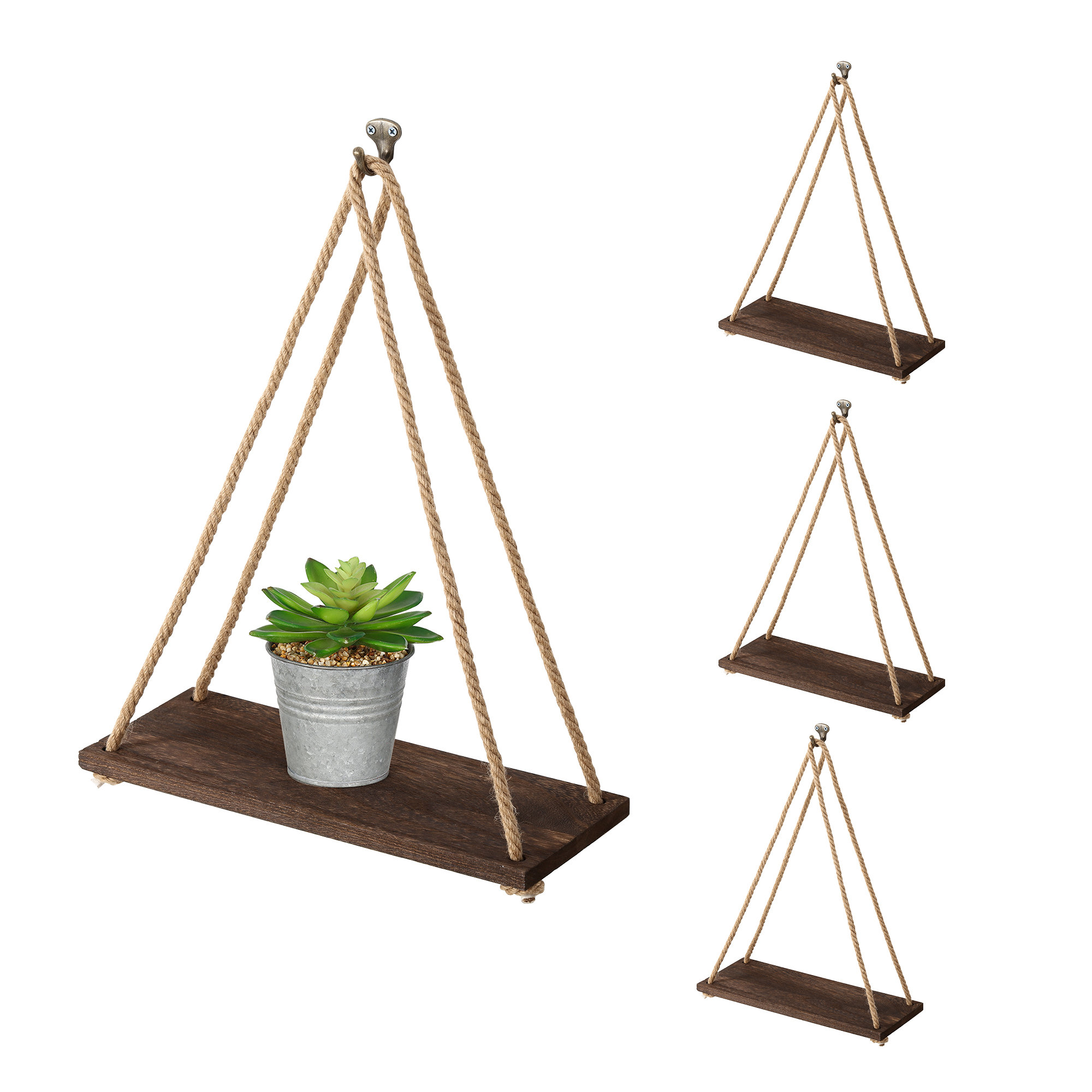 Longshore Tides Wood Floating Shelves For Bedroom Living Room Bathroom ...