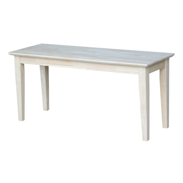 Rubberwood Solid Wood Unfinished Benches You'll Love | Wayfair