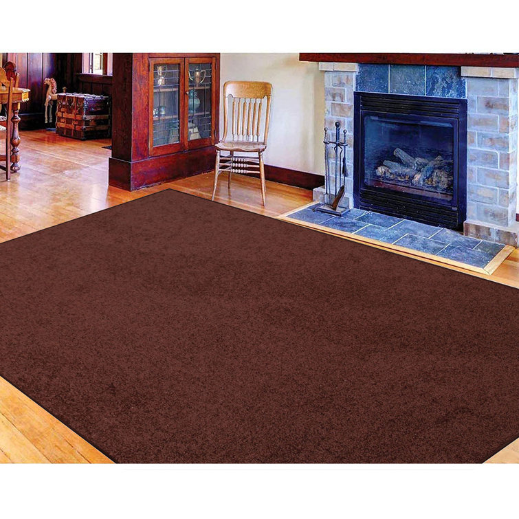 Latitude Run® Chocolate Area Rug | Wayfair