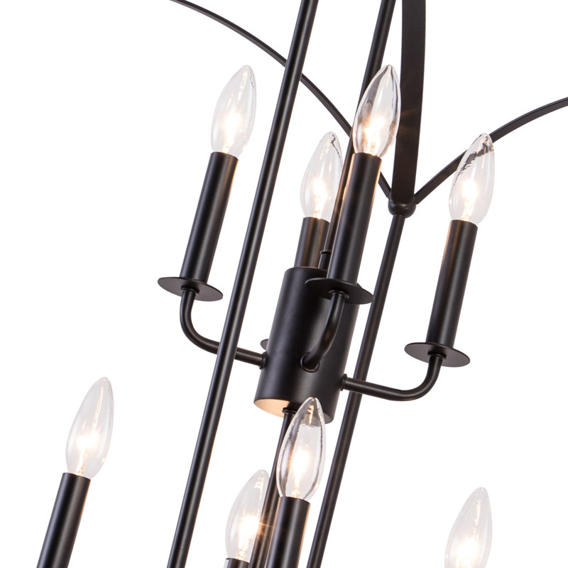 Wade Logan® Atavion 8 - Light Lantern Geometric Chandelier with Wrought ...