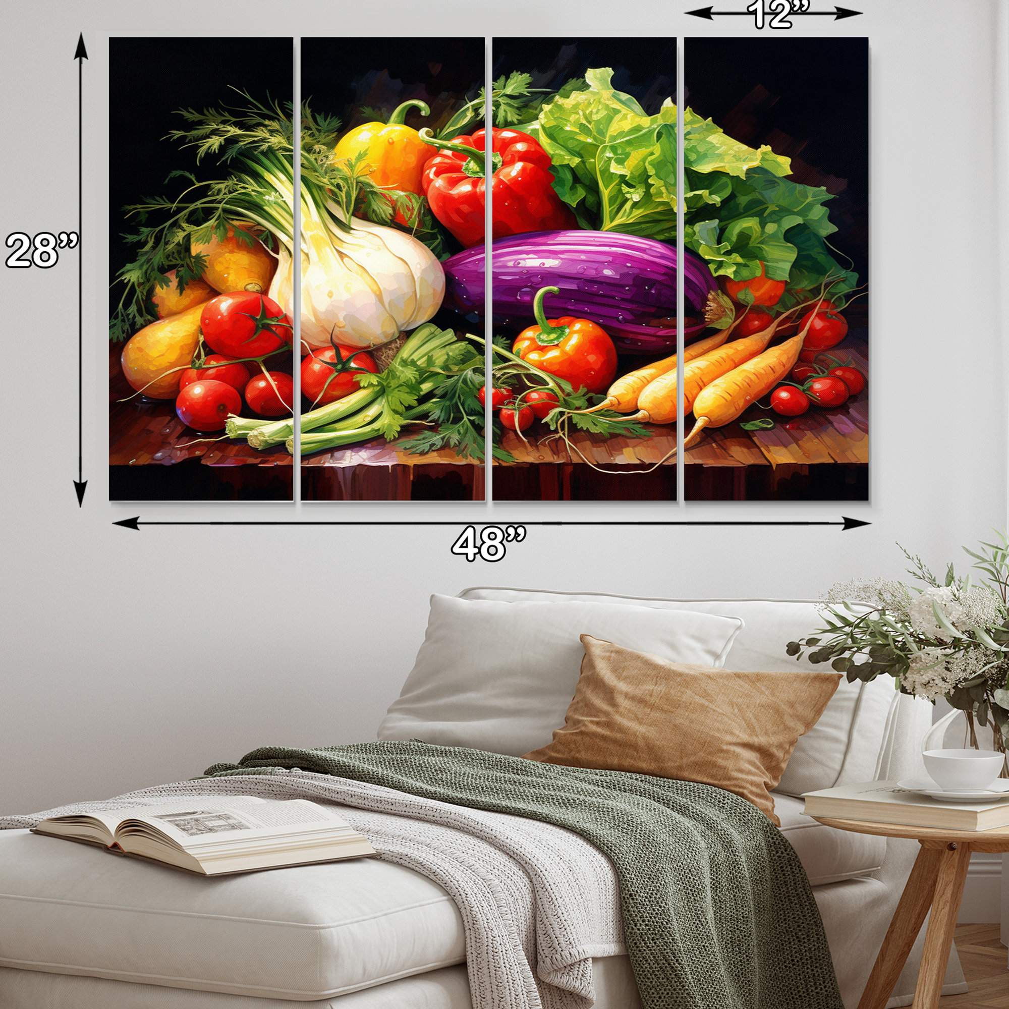 Laurel Foundry Modern Farmhouse® Vegetables a Vibrant Food III - Food ...